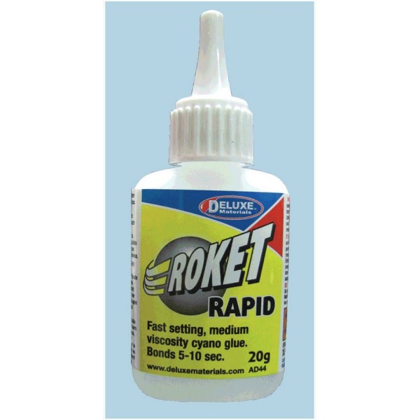 Deluxe Materials - ROKET RAPID Super Glue (Fast Setting Medium ... Deluxe Materials - ROKET RAPID Super Glue (Fast Setting Medium ...